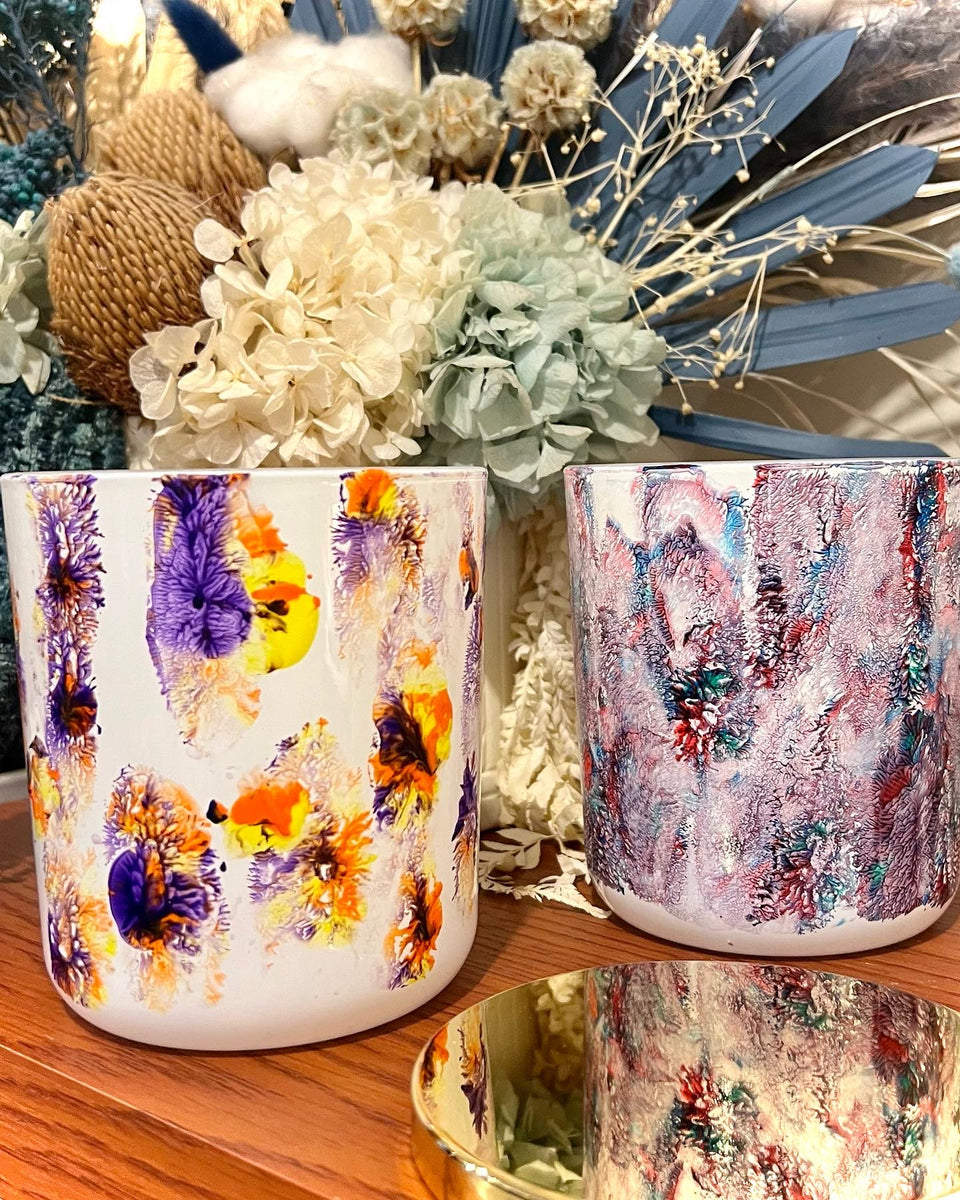 Hand painted by an Aussie XXL candles – Candela Candles